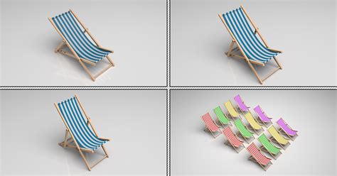 Deck Chair 3d Furniture Unity Asset Store