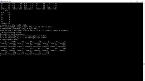 R Not Meaningful For Factors Even Though Its Data Type Is Numeric