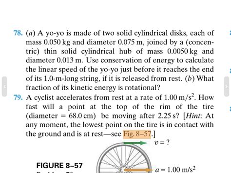 Solved A A Yo Yo Is Made Of Two Solid Cylindrical Disks