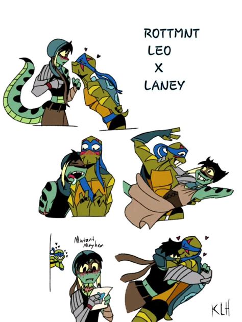 Leonardo X Laney Rottmnt Lizard Ninja Turtles Mutant