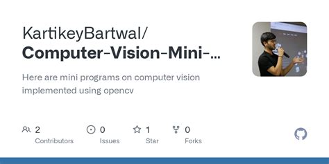 Github Kartikeybartwal Computer Vision Mini Projects Here Are Mini