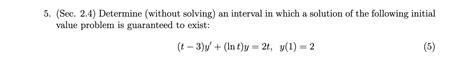 solved sec 2 4 determine without solving an interval in