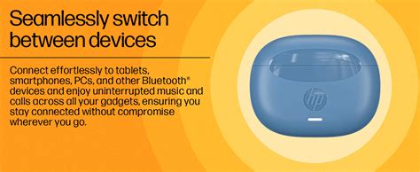 Hp H Wireless In Ear Earbuds Bluetooth Anc Hrs Playtime Touch Control Ipx