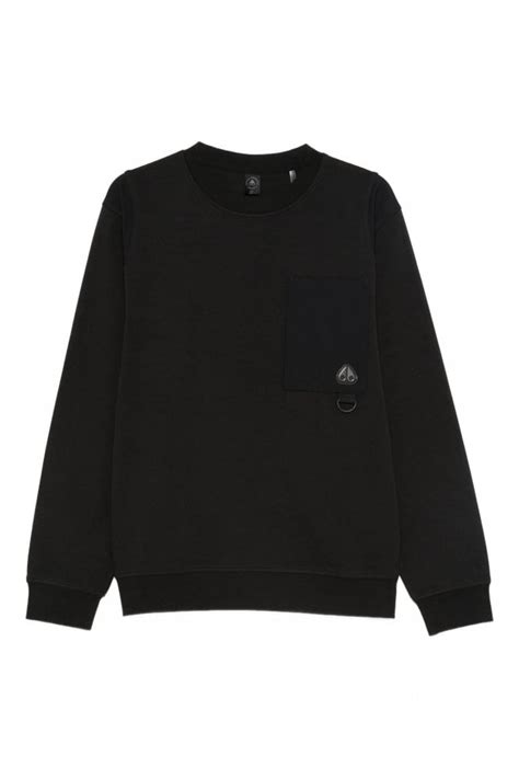 Moose Knuckles Dalon Sweatshirt Black Clothing From Circle Fashion Uk