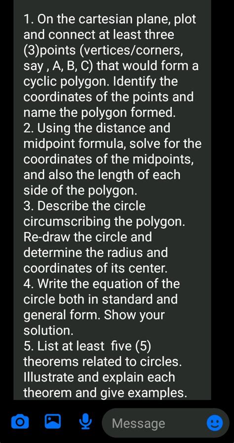 1 on the cartesian plane plot and connect at least three 3 points vertices corners say a b c