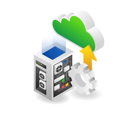 Premium Vector Process Cloud Server Data