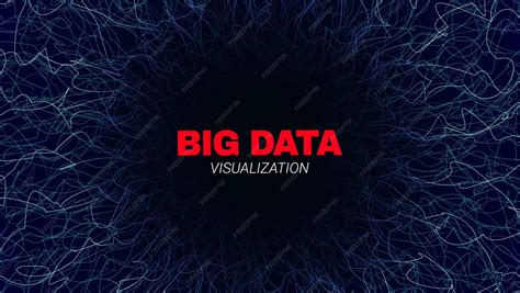 premium vector fractal of stream big data particles technology background