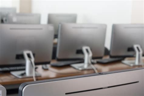 Premium Photo Computer Monitors In Classroom