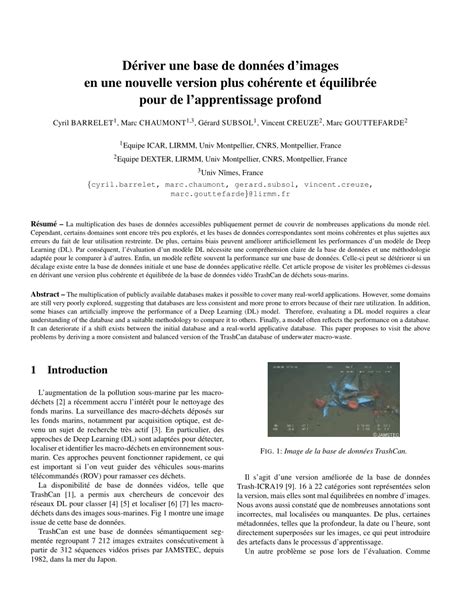 Pdf Dériver Une Base De Données Dimages En Une Nouvelle Version Plus