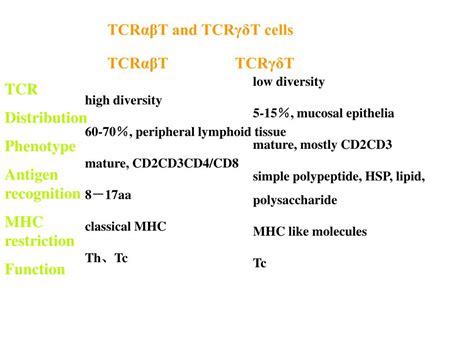 Ppt 1 Surface Markers On T Lymphocytes And Their Function 2 Subsets Of T Lymphocytes 3