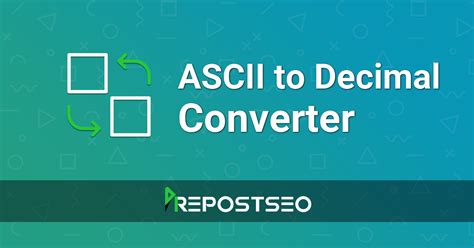 ASCII To Decimal Converter