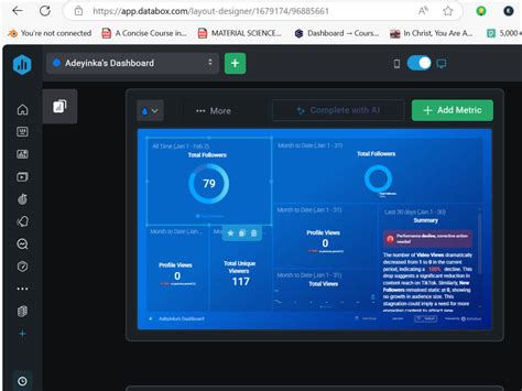 Databox Visualization Dashboard Report Upwork