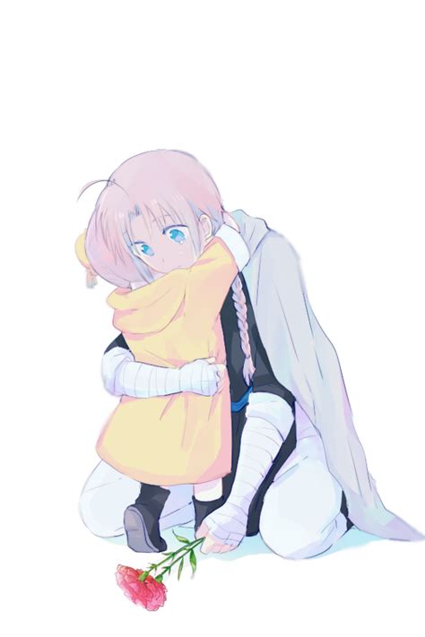 Anime Sisters Hugging