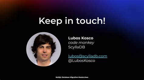 Nosql Database Migration Masterclass Session 3 Migration Logistics Ppt