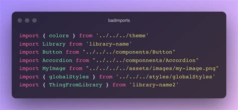 Screenshot Of Bad Imports Snippet