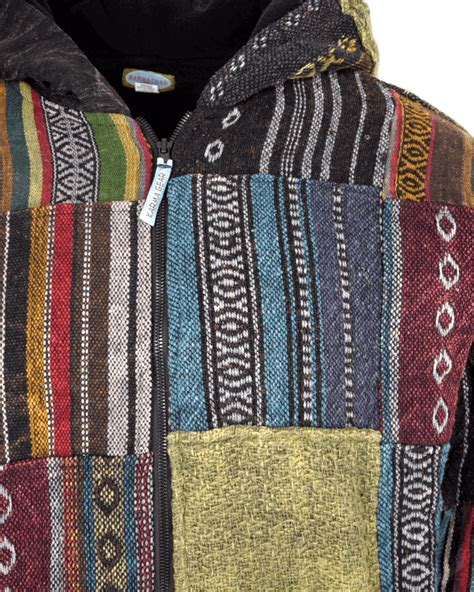 Unique Gheri Patchwork Jacket Fleece Lined Karma Gear