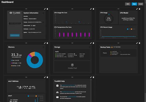 Dashboard Truenas Documentation Hub