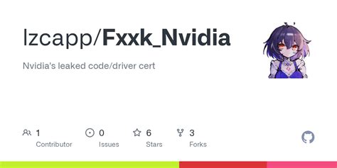 GitHub Lzcapp Fxxk Nvidia Nvidia S Leaked Code Driver Cert