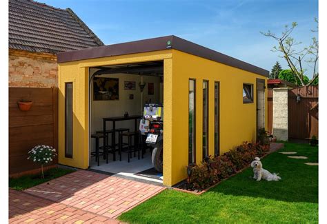 Gardeon® Garáž 3 X 6 M S Vraty A Dveřmi Hörmann Oknem A 4 Světlíky