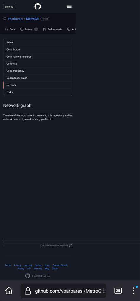 Network Graph Bug Failure To Render Page On Mobile Rgithub