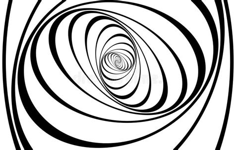 Black And White Optical Illusion Abstract Lines Stock Illustration Illustration Of Graphic