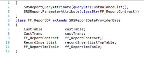 Microsoft Dynamics Ax RDP Contract UI Builder And Controller Classes For SSRS Report Development