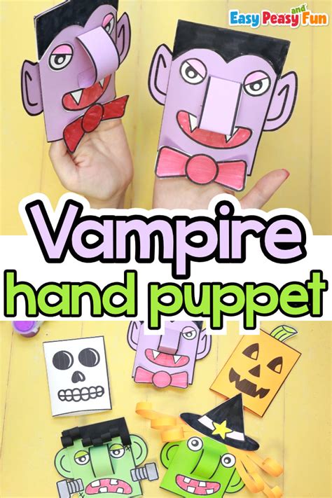 Build A Vampire Puppet Template Easy Peasy And Fun