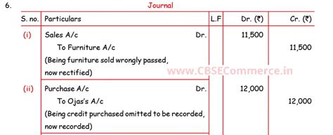 dk goel solutions q 6 chapter 18 rectification of errors class 11 cbse