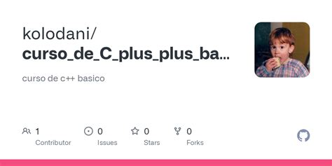 github kolodani curso de c plus plus basico curso de c basico