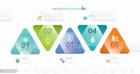 삼각형 다이어그램 슬라이드 템플릿 스톡 일러스트 트리피시 모양 인포그래픽 계층 구조 다이어그램 아이콘 세트 더미에 대한 스톡 벡터 아트 및 기타 이미지 Istock