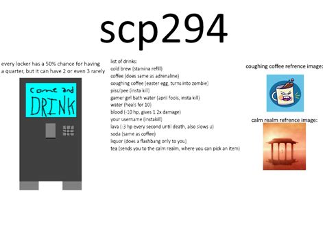 Scp 294 Idea Because I Want It R Scpsl