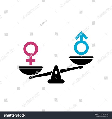 Gender Sexual Equality Concept Scales Male Stock Illustration Shutterstock