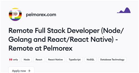 Himalayas On Linkedin Remote Full Stack Developer Nodegolang And Reactreact Native Remote
