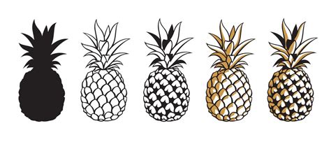 Pineapple Royalty Free Vector Image VectorStock