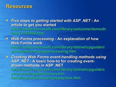 Aspnet Overview Ppt