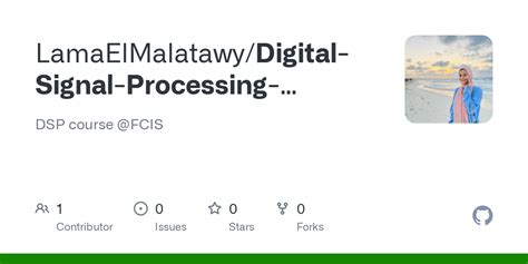 GitHub LamaElMalatawy Digital Signal Processing Package DSP Course FCIS