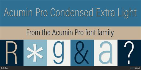 Acumin Pro Condensed Font
