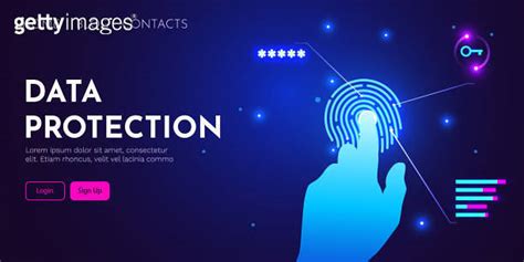 Hand Touch Fingerprint Scanner Biometrics Identify Authorization Data