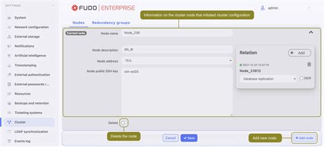 Adding Cluster Nodes — Fudo Enterprise 53 System Documentation