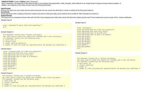Answered Using Python Create A Python Class Bartleby