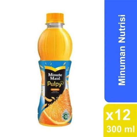 Jual Minute Maid Pulpy Orange 300ml 12x Di Seller Laristiadahenti Jl Veteran No 87b Masuk Gg