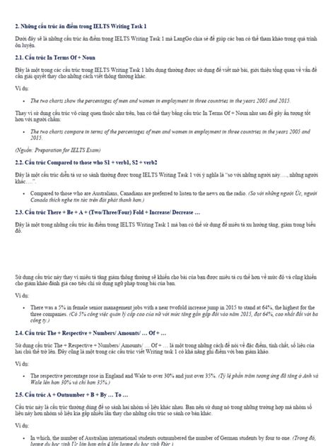 Writing Task 1 Structures Pdf