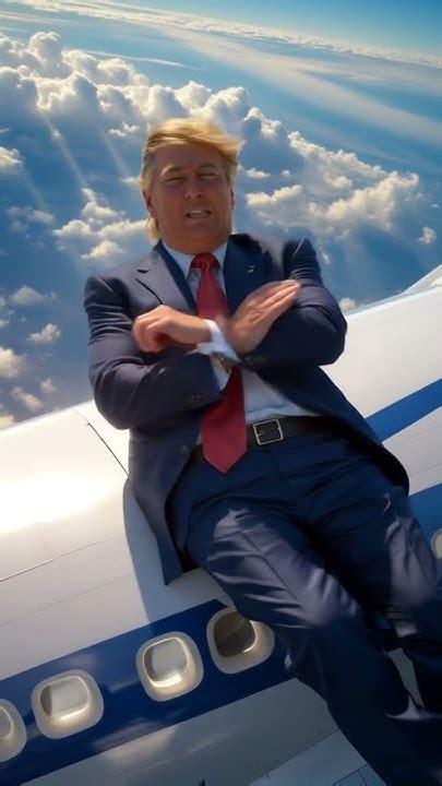 “donald Trump Sleeping Above The Plane”ai Funny Aishorts Comedy