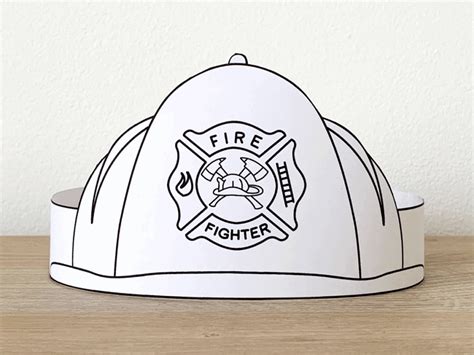 Free Printable Firefighter Hat Template Printable
