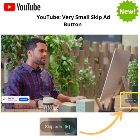 youtube tests making the skip ads button harder to notice