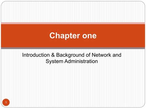 introduction to network and system administration pptx