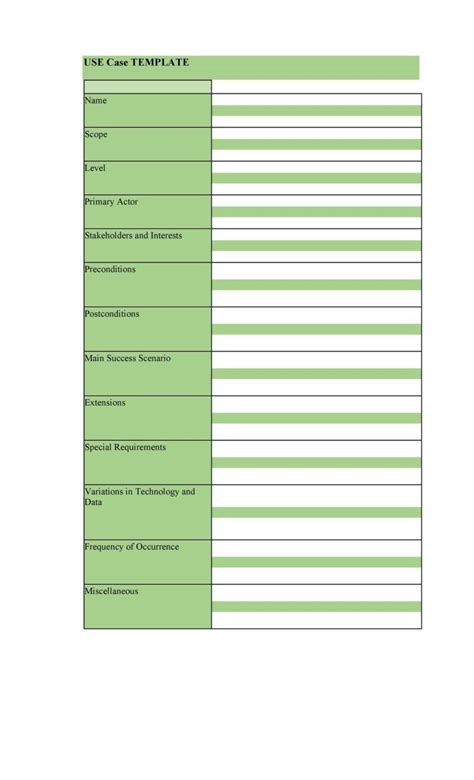 40 Use Case Templates And Examples Word Pdf Templatelab