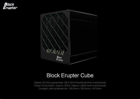 Asicminer Block Erupter Cube Asic Bitcoin Miner Op Til 38gh S