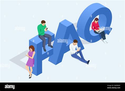 Isometric Question Marks Message Box With Question Chatbot Technology Ai Chat Bot Based On