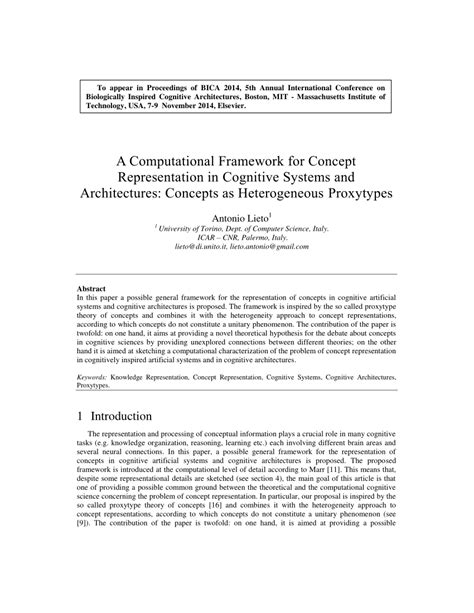 pdf a computational framework for concept representation in cognitive